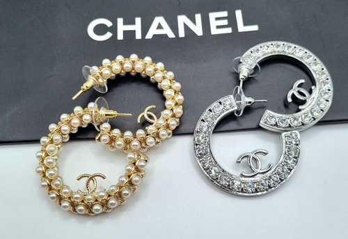 Серьги Chanel шанель