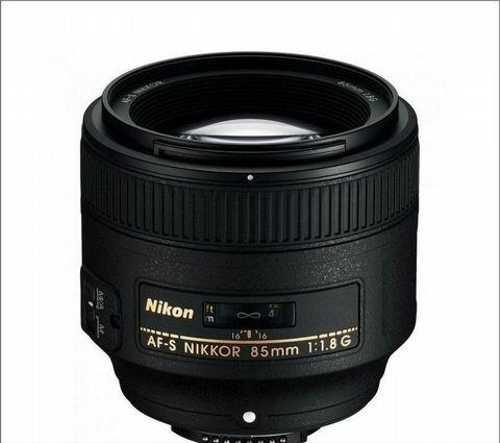 Объектив Nikon 85mm f/1.8G AF-S новый