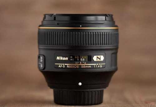 Nikon AF-S nikkor 58MM F/1.4G