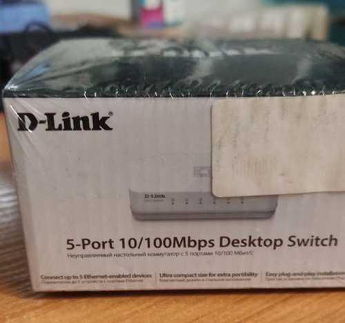 D-Link Коммутатор DES-1005С Неуправляемый с 5 порт