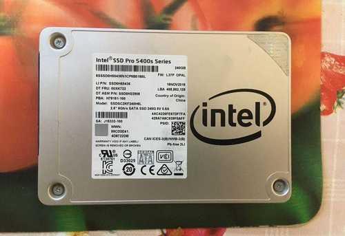 Intel SSD Pro 5400s 240gb