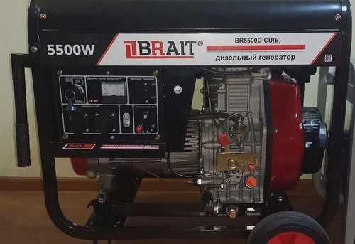 Дизельный генератор 5 кВт Brait эл.стартер, АКБ