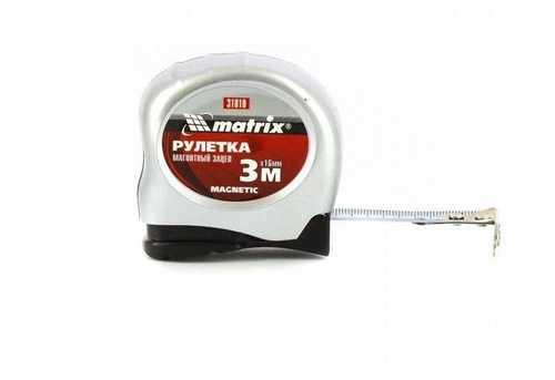 Рулетка Matrix Magnetic,5 м х 19 мм,магнитный заце