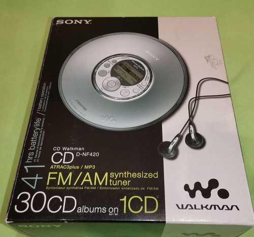 CD MP3 плеер Sony Walkman D-NF420