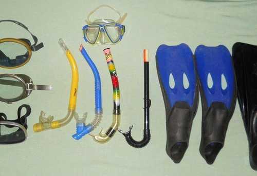 Маски, трубки, ласты для подводного плавания