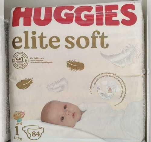 Подгузники хаггис elite soft 1