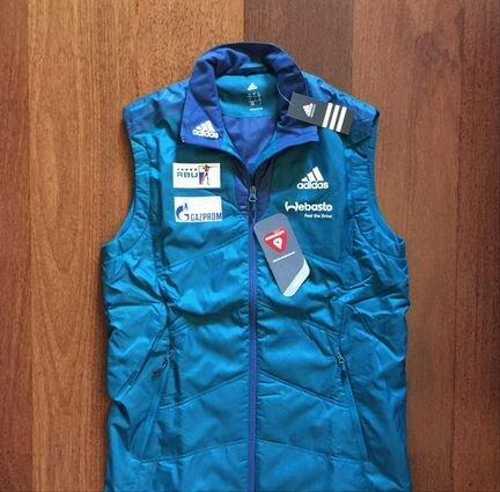 Спортивная теплая жилетка adidas команды России