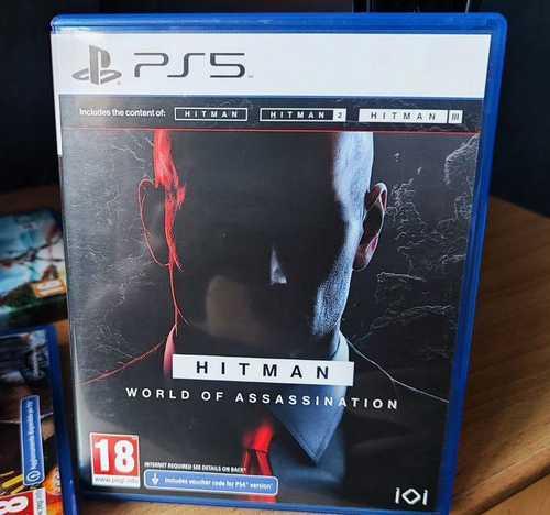 Hitman World of Assassination диск PS5