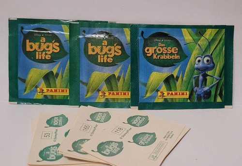 Panini a Bug's Life 9 пакетиков и 25 наклеек