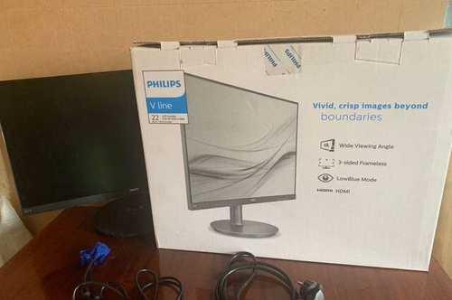 Монитор Philips 221V8 21.5" 75 Гц