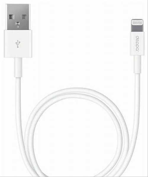 Кабель Deppa Data Cable USB - Lightning 72114, бе