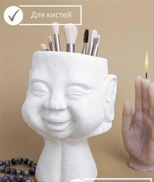 Кашпо декоративное голова Будда