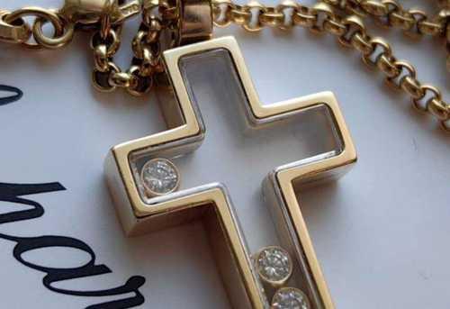 Chopard оригинал крест с бриллиантами