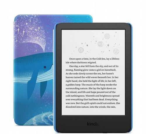 Новый Amazon Kindle 2022 Black Kids + Чехол