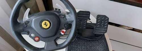 Xbox 360 + руль Thrustmaster ferrari + педали