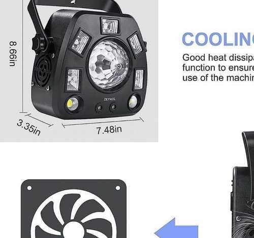 Лазерная светомузыка - дискошар 4 в 1
