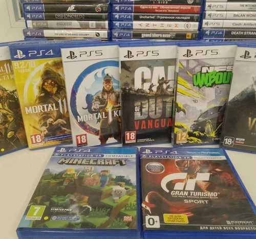 PS5 MK/ Call of Duty/ NFS/ Resident/ Minecraft/ GT