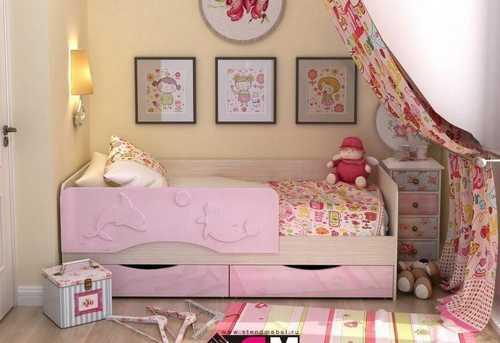 Кровать детская Алиса кр 812 розовый