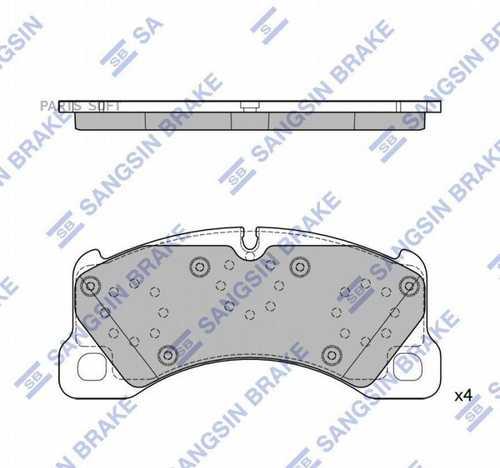 Колодки торм.пер