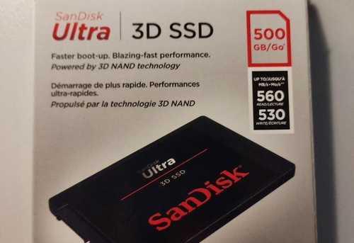SSD SanDisk Ultra 3D 500 Гб