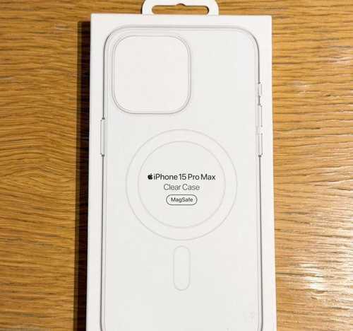 Чехол на iPhone 15 pro max clear case magsafe