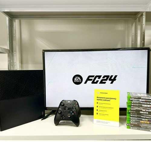 Xbox One 500 gb + 2 джойстика + 500 игр