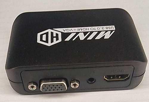 Usb конвертер - hdmi + VGA