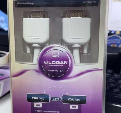 Новый кабель Logan Vga-Vga 2 метра WL388-0200