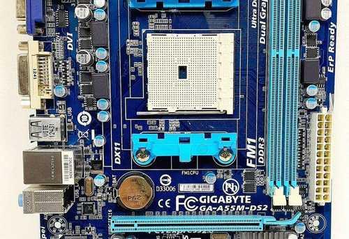 Материнская плата Socket FM1 gigabyte GA-A55M-DS2