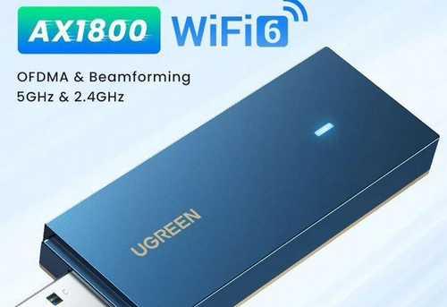 Usb 3.0 Wi-Fi 6 адаптер Ugreen ax1800 +5Ghz