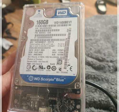 Внешний жесткий диск 160 GB