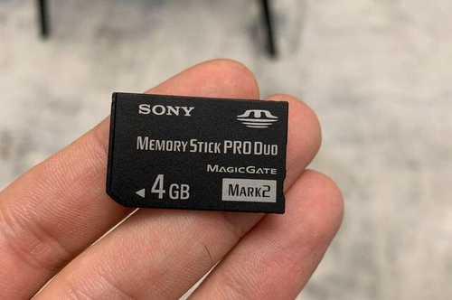 Карта памяти sony memory stick PRO Duo Mark 2