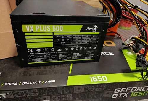 Блок питания Aerocool vx plus 500w