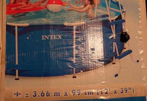 Каркасный бассейн Intex 3.66 *0.99 м. (б/у)