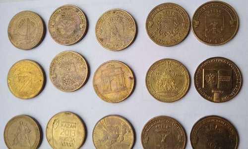 Юбилейные монеты гвс, 34 шт разные