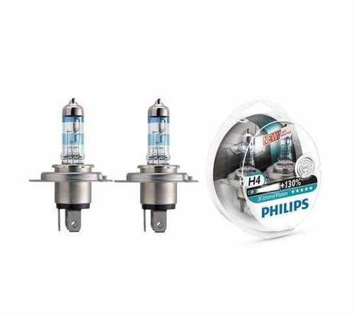 Галогеннst лампs H4 (+130) Extreme Vision Philips
