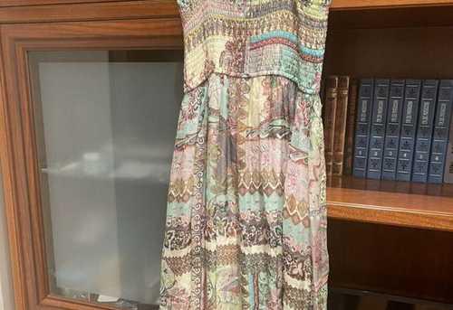 Шелковый платье-сарафан