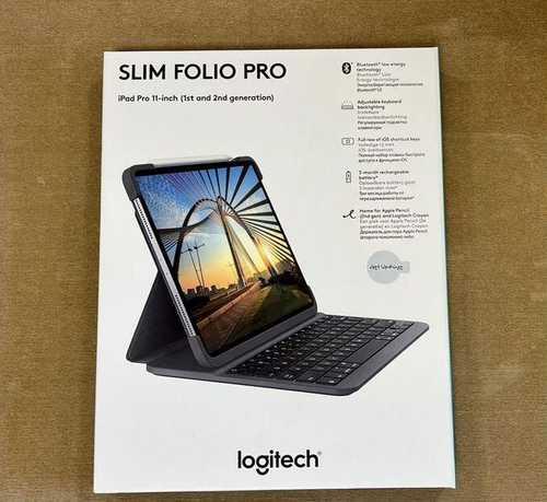 Logitech Folio Slim Pro 11" чехол клавиатура