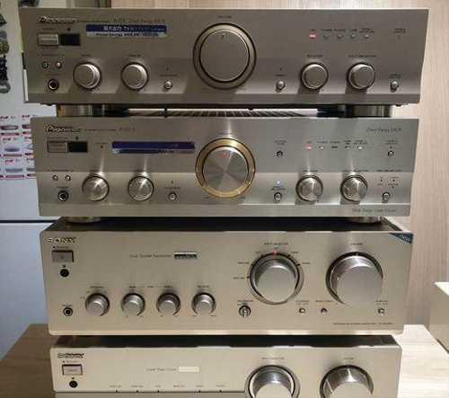 Hi-Fi усилители Sony и Pioneer Япония