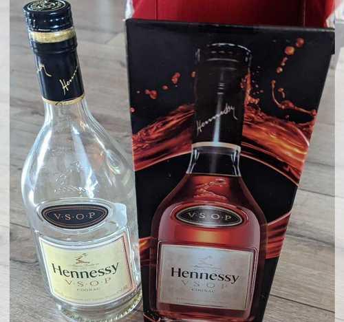 Бутылка с коробкой Hennessy vsop 1л