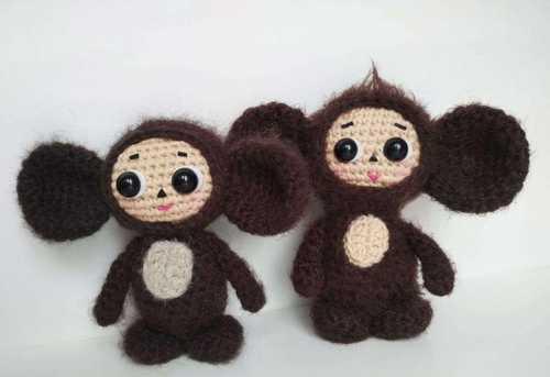 Мягкая игрушка Чебурашка из мохеровой пряжи