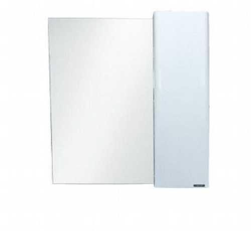 Зеркало-шкаф Comforty Неаполь-80 белый глянец