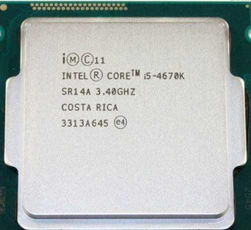 Материнка с процессором Intel Core i5 4670K