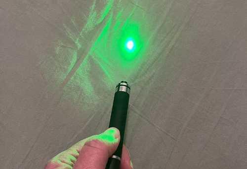 Мощная лазерная указка с насадками зеленый лазер