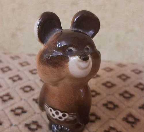 Олимпийский мишка 1980г фарфор