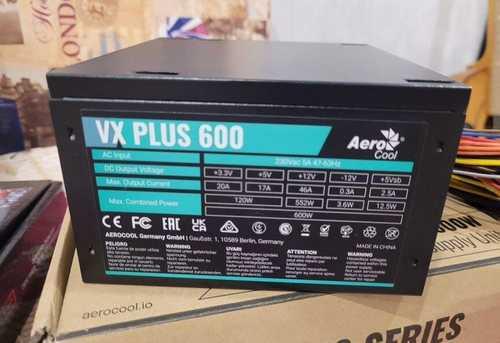 Блок питания Aerocool VX plus 600W (vx-600 plus)