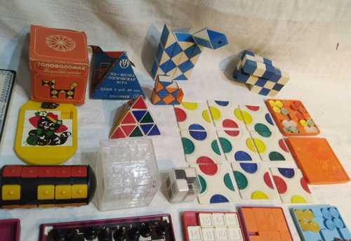 Игрушки СССР настольные игры головоломки, кубик