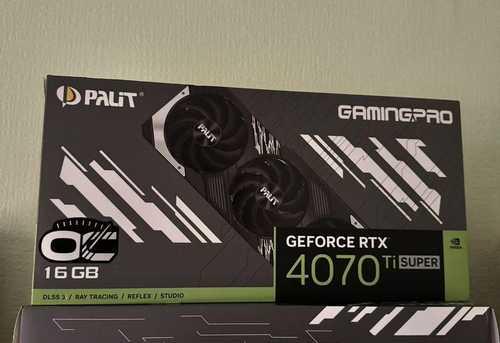 Новая RTX 4070ti Super Palit Gaming Pro OC