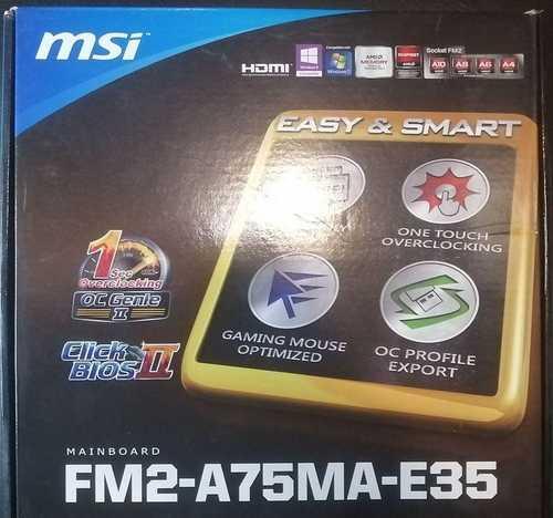 Материнская плата MSI FM2-A75MA-E35