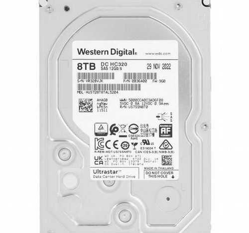 WD Ultrastar DC HC320 HUS728T8TAL5204 Жесткий диск 0B36453